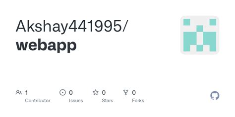 Github Akshay Webapp