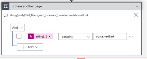 handling pagination with the ms graph api in logic apps and power