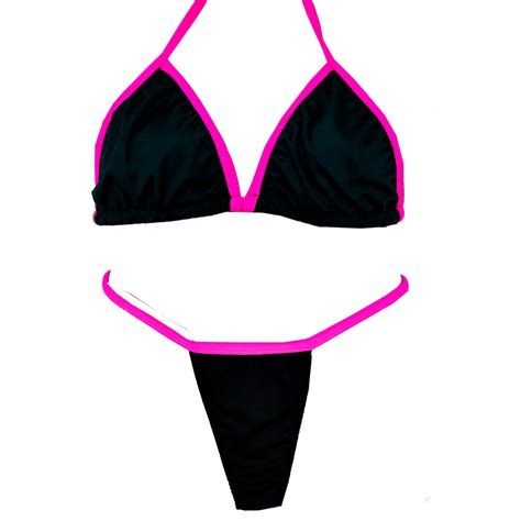 Biquini Cortininha Sem Bojo Fio Dental Sexy Marquinha De Bronze