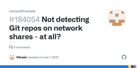 Not Detecting Git Repos On Network Shares At All Issue Microsoft Vscode GitHub