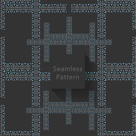 Geometric Seamless Pattern With Textures Vector Art At Vecteezy