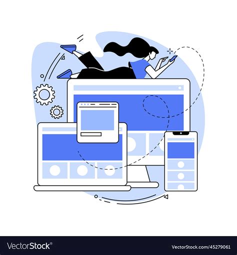 Responsive Web Design Abstract Concept Royalty Free Vector