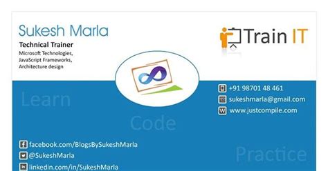 Sukesh Marla Free Lance Corporate Trainer Microsoft Technolog
