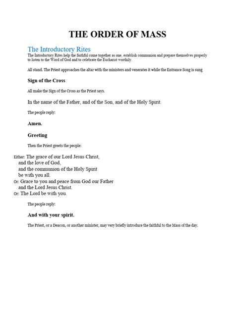 The Order Of Mass 2 Pdf