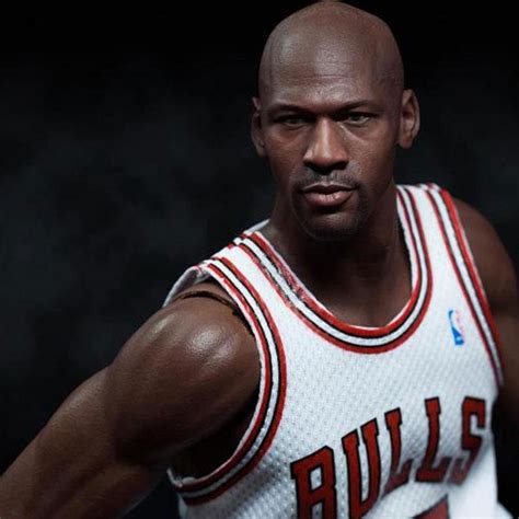 Nba X Enterbay Michael Jordan 16 Scale 12 Inch Figure 45 Home Version