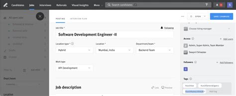 Enabling And Using The Hirehunch Integration Lever Support
