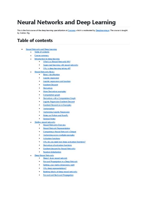 neural networks and deep learning pdf artificial neural network