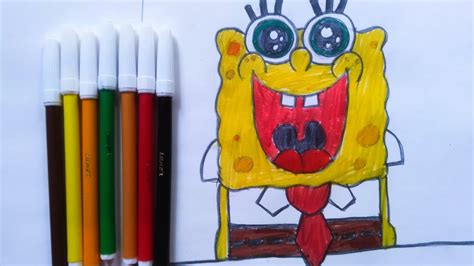 How To Draw Spongbob Simple And Easy Drawing Step By Step For Beginners YouTube
