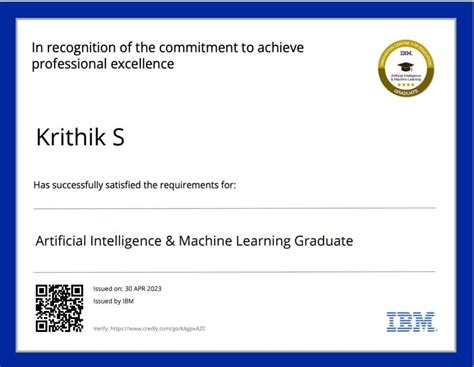 Krithik S On Linkedin Ibm Kare Artificialintelligence Cse Machinelearning