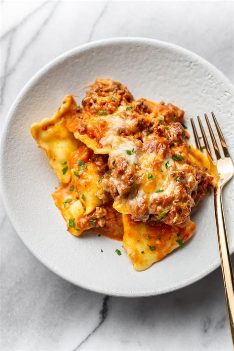 Easy Cheesy Baked Ravioli • Salt And Lavender Salt And Lavender Recipes