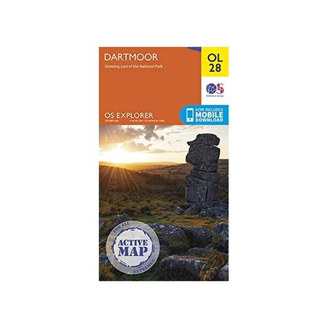 Buy Dartmoor Map Weatherproof Dartmoor National Park Ordnance Survey OS Explorer Active