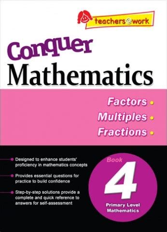 Conquer Mathematics Book Fractors Multiples Fractions Knowledge Thirst Media