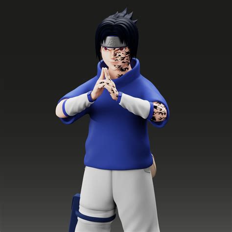 Sasuke Uchiha 3d Model 3d Printable Cgtrader