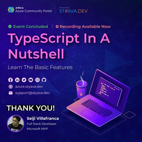 Styavadev On Linkedin Typescript Styavadev Freeevent Africa Thankyou