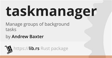 taskmanager — async rust library lib rs