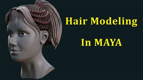 maya face modeling part 3 hair modeling hair modeling maya youtube