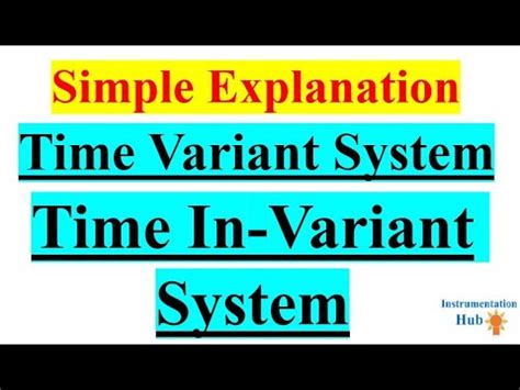 What is Time Variant And Time Invariant Control System | Instrumentation and Control Engineering ...