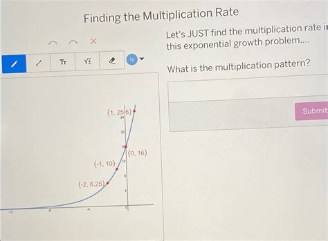 Finding The Multiplication RateLet S JUST Find The Chegg Com