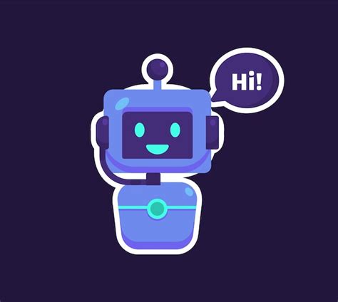 Premium Vector Chatbot Sticker Collection