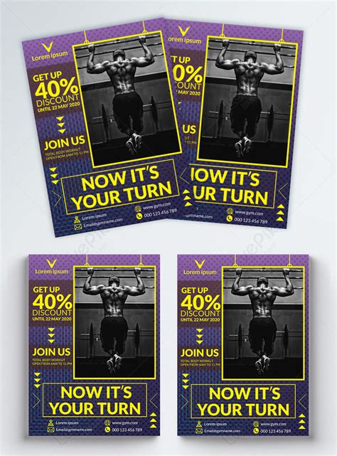 피트니스 체육관 전단지 이미지 사진 450004564 무료 다운로드