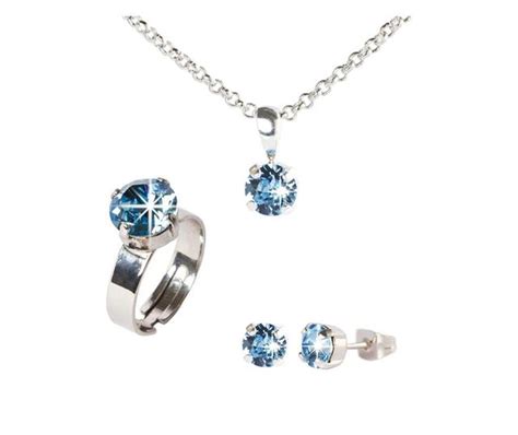 Комплект колие пръстен и обеци Destellos Vivre