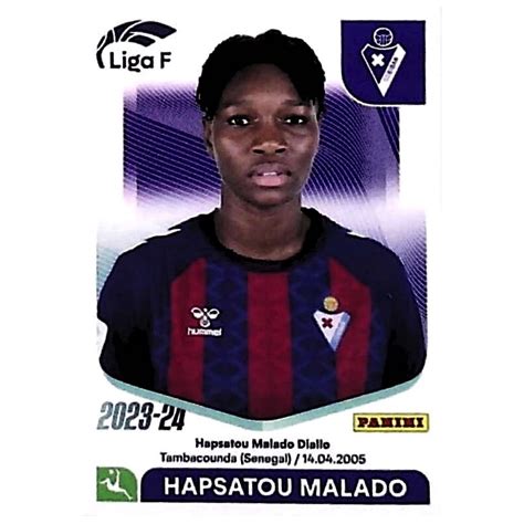Cromos De Fútbol Hapsatou Malado Sd Eibar Panini Liga F 2324