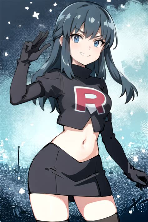 Dawn Black Team Rocket Uniform By Blackwingdesigns On Deviantart