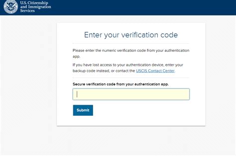 Two Way Authenticator Verify On Myuscis Website Uscis Service Centers