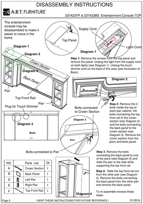 237423 Entertainment Console And Deck Disassembly Ai