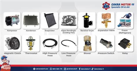 14 Komponen Ac Mobil Fungsi Harga Dan Cara Kerjanya