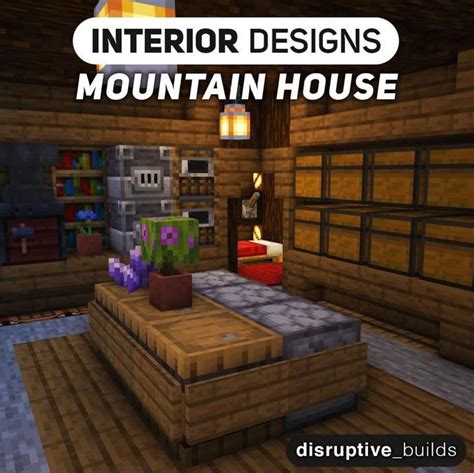 Minecraft Interior Designs Mountain House