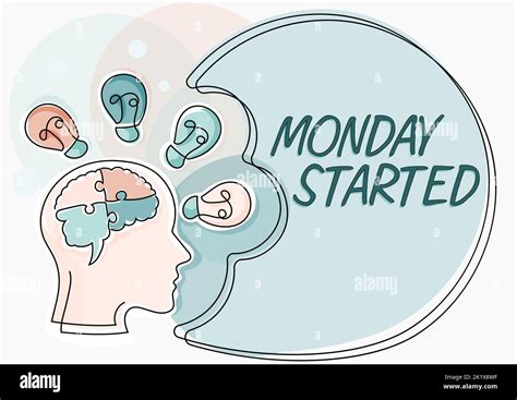 Text Caption Presenting Monday Startedgetting Ready For New Week Rest Is Over Lets Begin Work