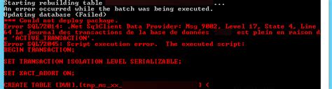 Sql Server How To Handle SQLPackage Exe Full Transaction Log Error