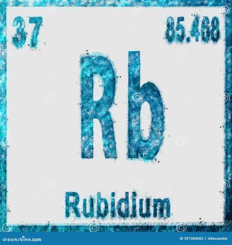 Rubidium Chemical 37 Element Of Periodic Table Molecule And