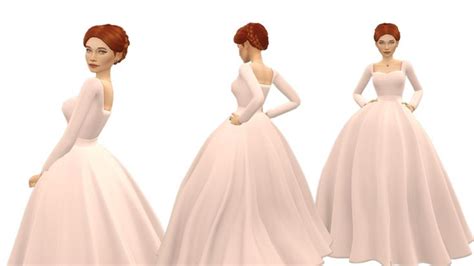 Cassie Dress Simstomaggie In 2024 Victorian Gown Sims 4 Sims