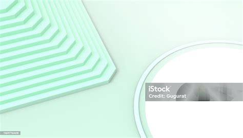 추상 기하학적 연단 동적 구성 최소한의 스타일 현대 미술과 파란색 붙여 넣기 배경 3d 렌더링 0명에 대한 스톡 사진 및 기타 이미지 Istock