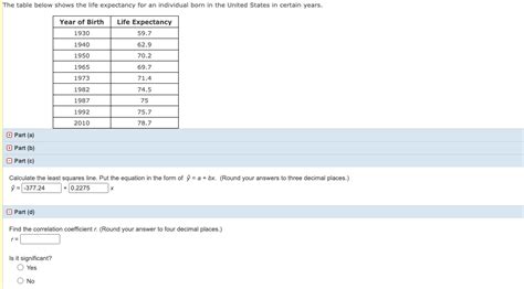 Solved Part A Part B Part C Calculate The Least Chegg