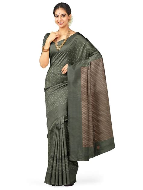 Kanmanie Embose Design Soft Silk Sarees With Self Border The Scm Silk