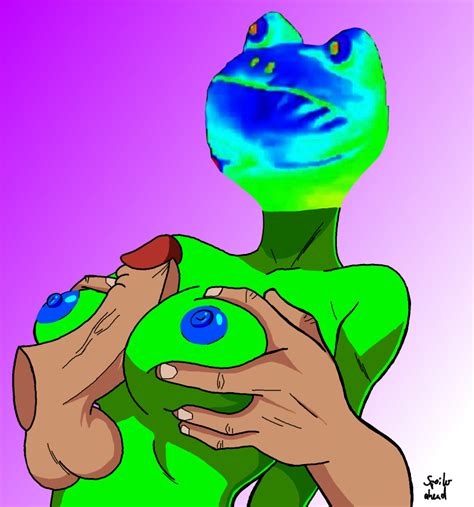 Rule 34 Blue Nipples Frog Frog Girl Green Skin Martincitopants Meme