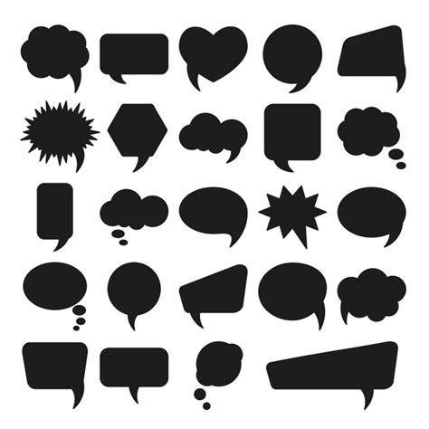 Different Speech Bubbles Collection Stock Vector Image By Opicobello 251844377