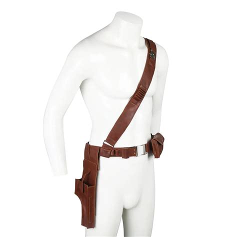 Mandalorian Cosplay Replica Leather Belt With Holster Adult Sizes Sl