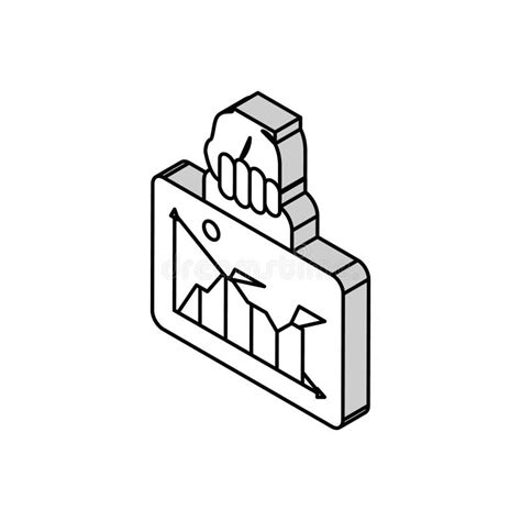 Strategy Development Isometric Icon Vector Illustration Stock Vector