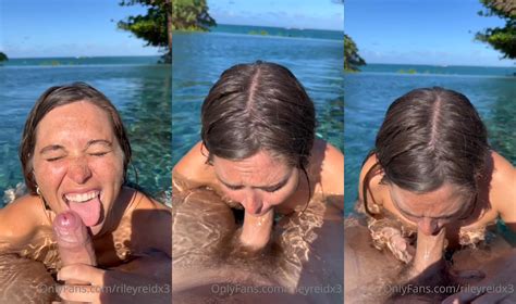 Watch Riley Reid Giving Deep Blowjob To A Pool Boy Onlyfans Video For Free