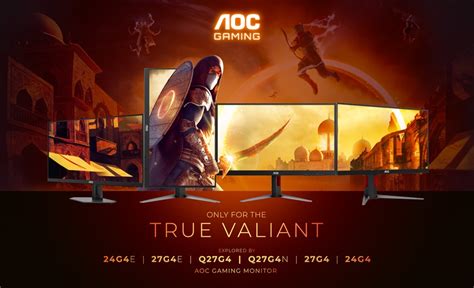 AOC Gaming G4 Series Gaming Monitors Brings Gamers An Immersive Edge
