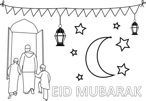 Målarbilder Eid Mubarak