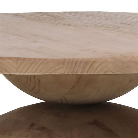 Allmodern Saria Solid Wood Pedestal Coffee Table And Reviews Allmodern