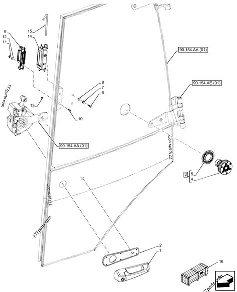 87344859 Latch Case Spare Part