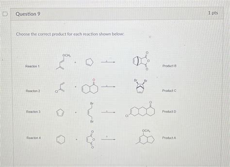 Solved Choose the correct product for each reaction shown | Chegg.com