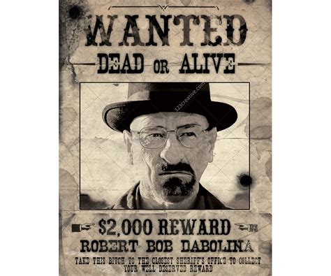 Most Wanted Poster Template