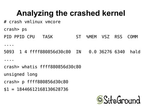 Linux Kernel Crashdump Odp Operating Systems Computer Software And Applications